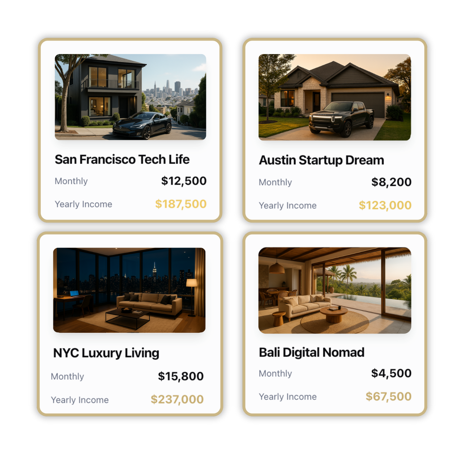 Dreamify - See the price of your dream life
